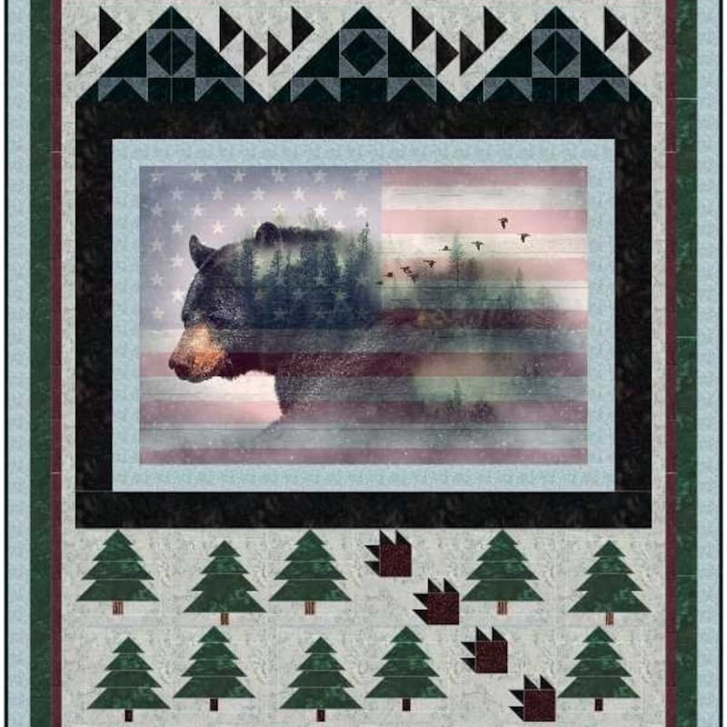 Patchwork Bear - Etsy