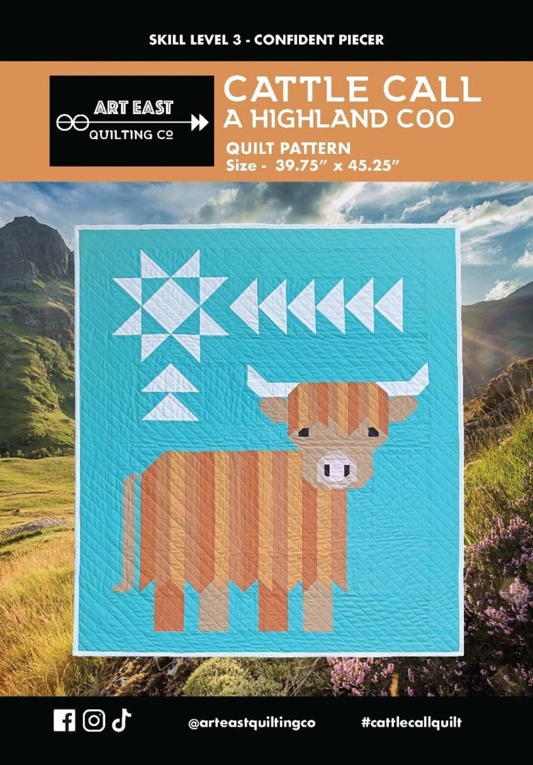 Cattle Call - A Highland Coo Quilt Pattern Booklet - by Art East Quilt ...