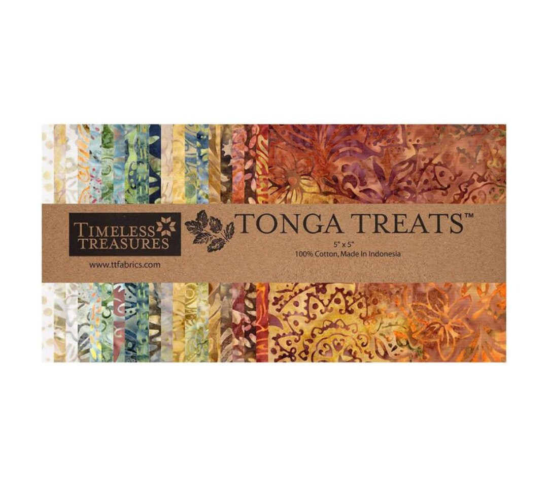 Tonga Treats Batiks - Windsong Minis - Charm Pack - (42) 5” Squares - 5 ...