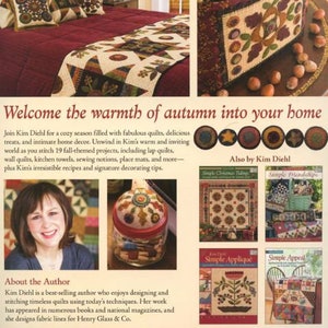 Simple Harvest PATTERN Book by Kim Diehl for Martingale and Co B1399 - Etsy