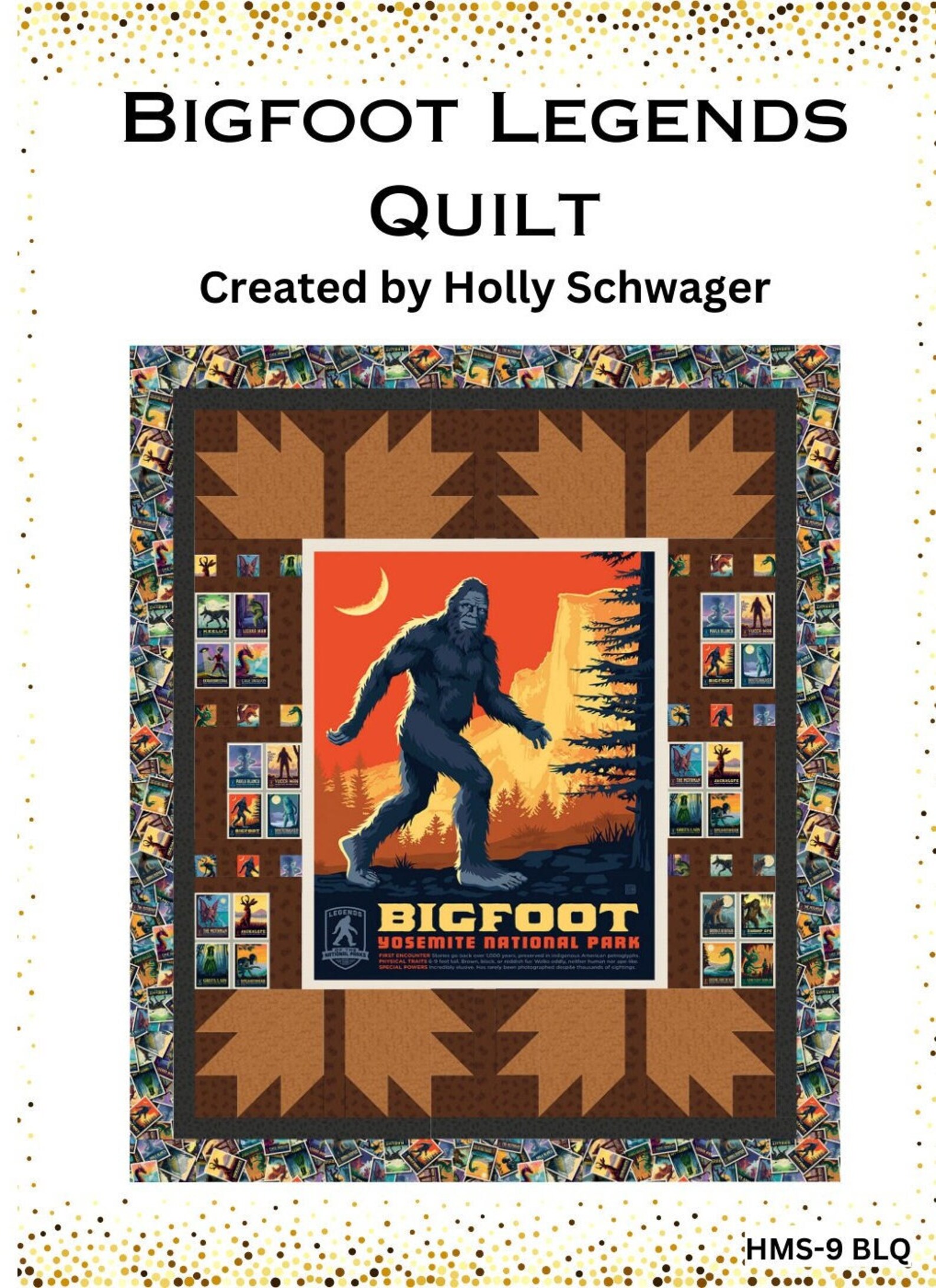Bigfoot Legends Quilt KIT - by Holly Schwager of Something to Sew - 1 ...