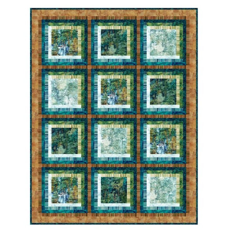 Cedar Log Cabin Quilt PATTERN by Laureen Smith of Tourmaline & Thyme ...