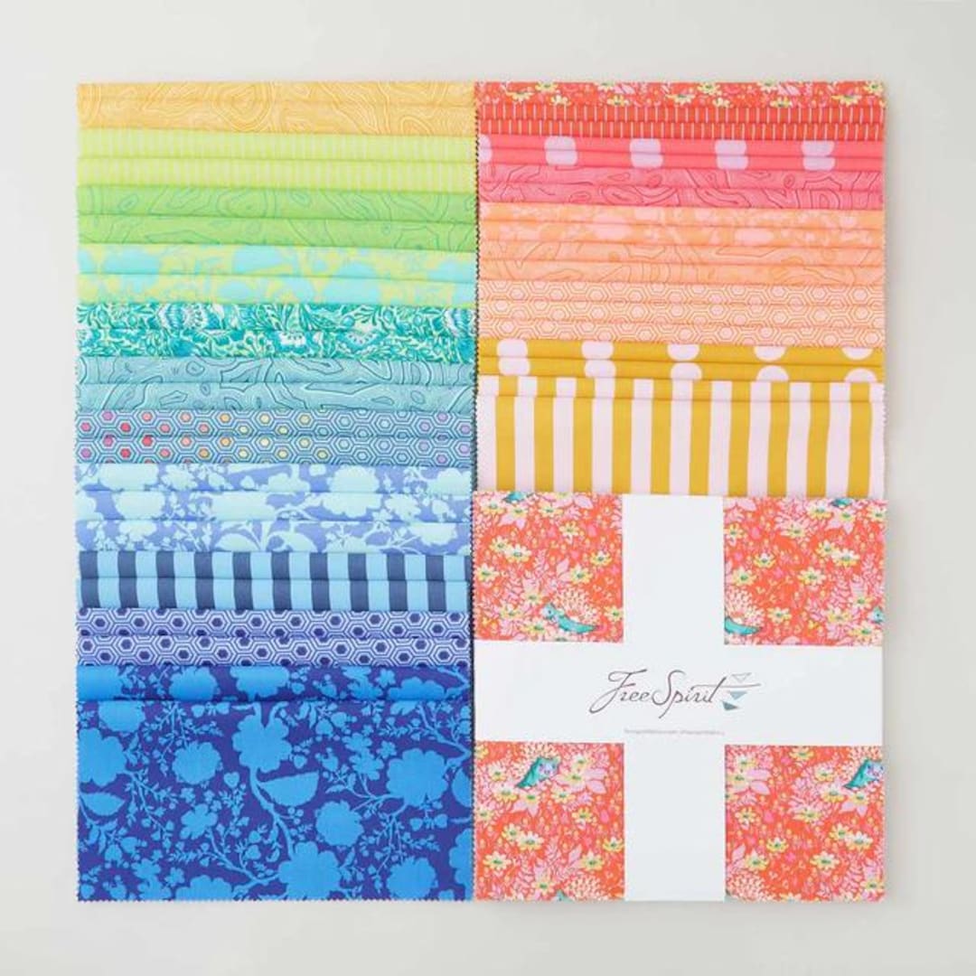 Saturday Stash Shaved Ice 10 Squares Layer Cake by Tula Pink for ...