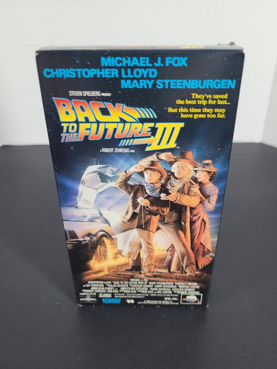 Vintage 1990 "back to the Future 3" VHS Tape Action Adventure Michael J ...