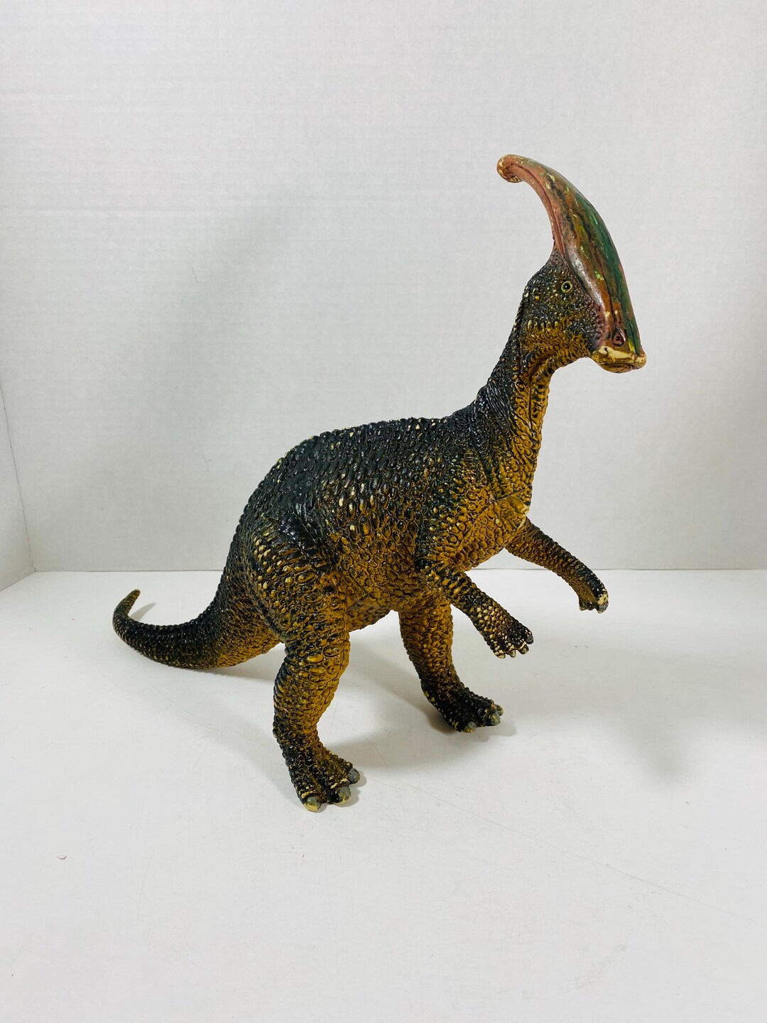 Vintage AAA Parasaurolophus 11” Toy Dinosaur Figure - Collectible ...