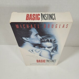 Vintage Basic Instinct VHS Tape Vintage Movies Michael Douglas, Sharon ...