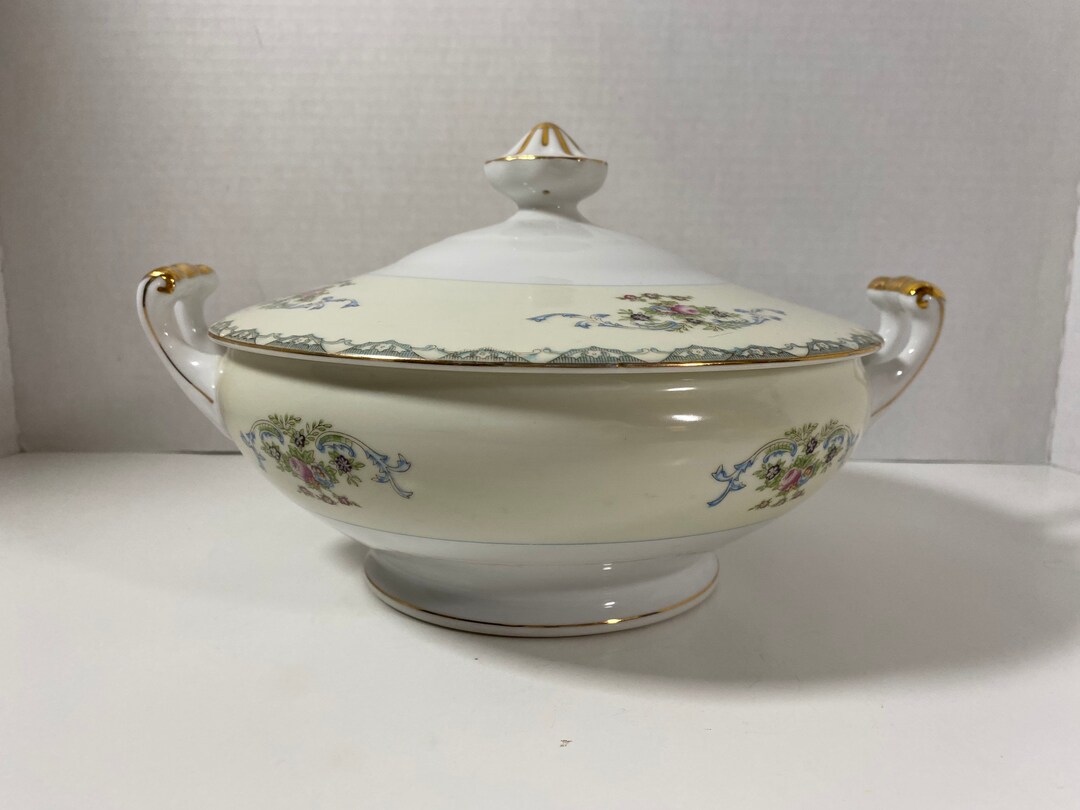 Vintage 1930’s Mikado China Hand Painted Porcelain Tureen/covered ...