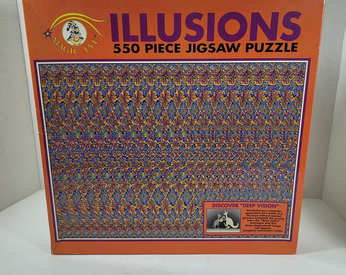 Vintage Magic Eye Illusions 550 Piece Jigsaw Puzzle Sealed - Etsy