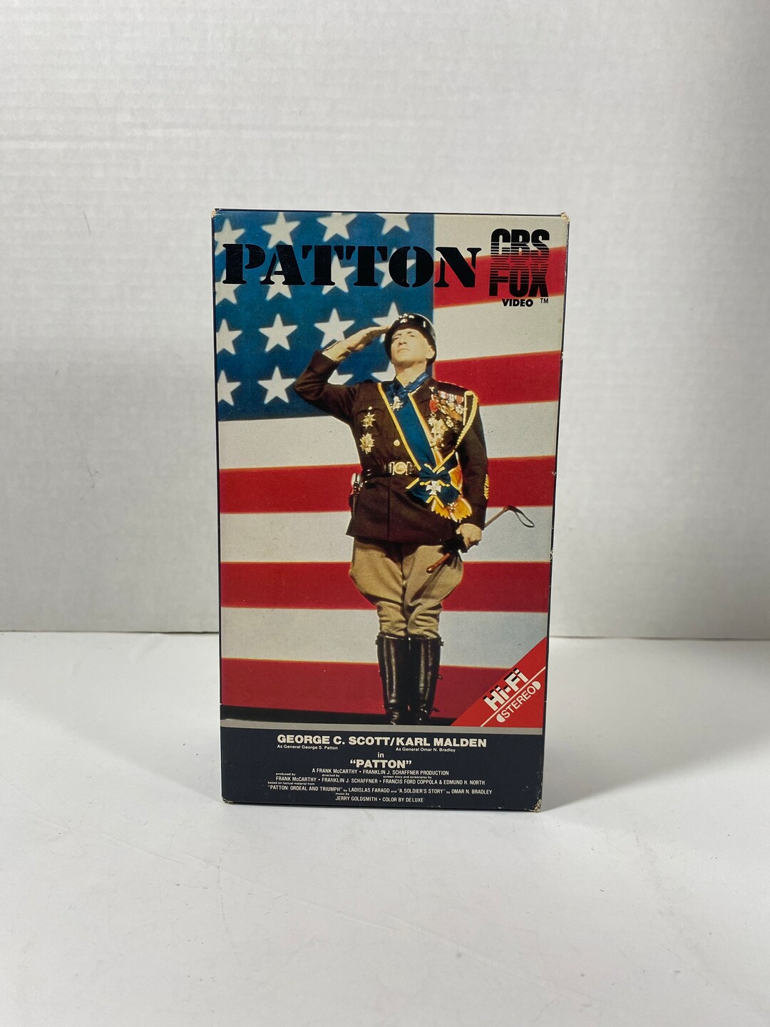Vintage 1986 Patton Double Cassette VHS - Starring: George C. Scott ...