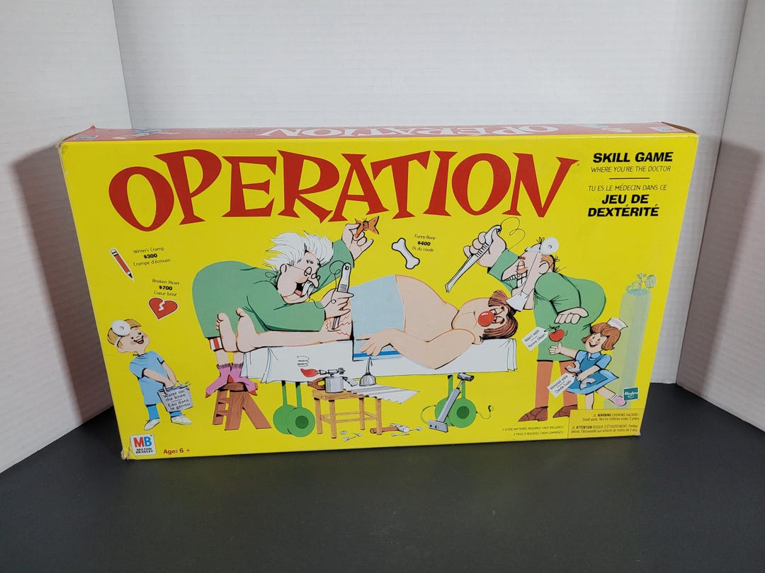 Vintage 1997 "operation" Board Game by Milton Bradley Collectible ...