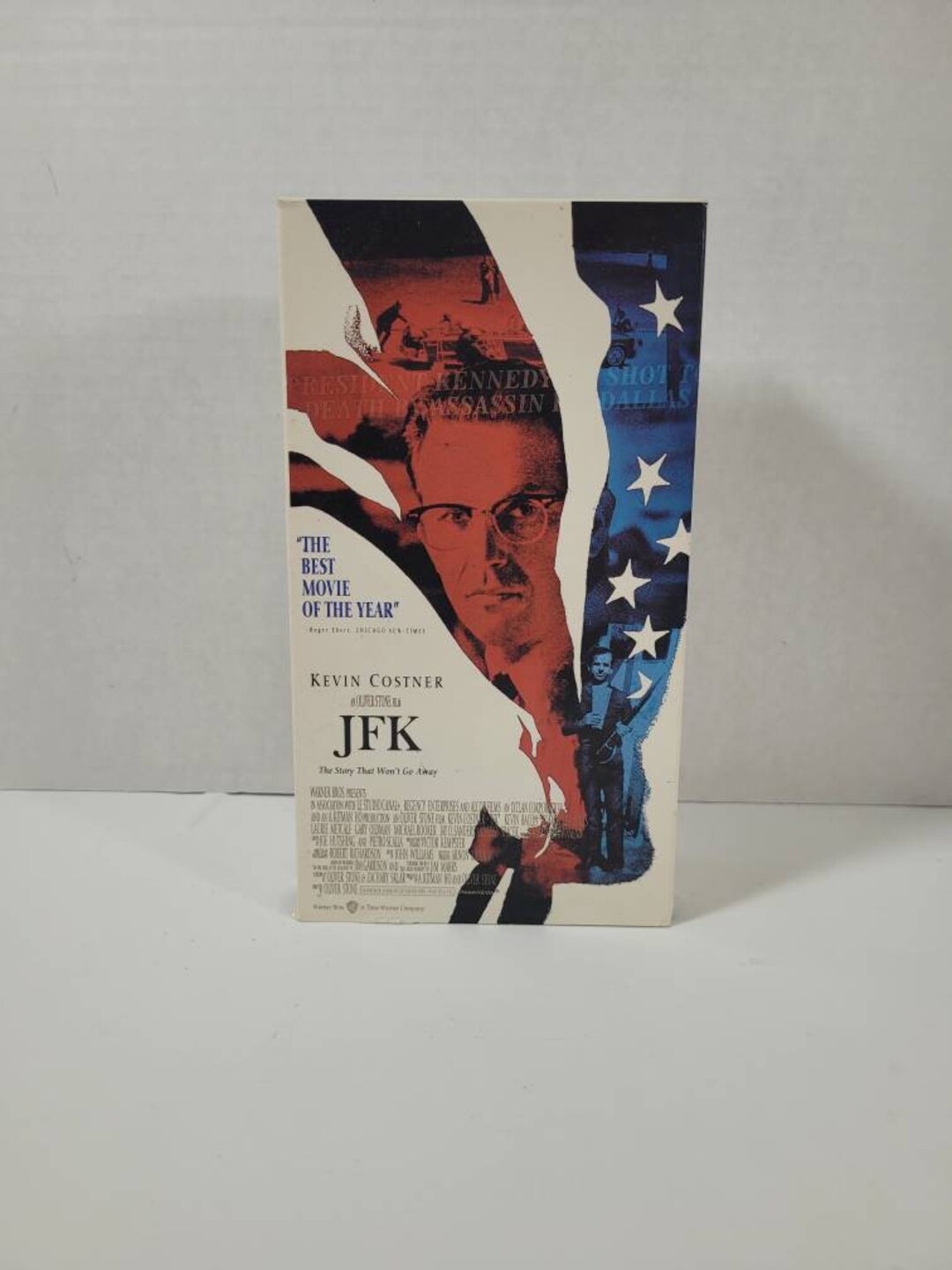 Vintage 1992 JFK VHS Tape Drama Kevin Costner Kevin Bacon Gary Oldman ...