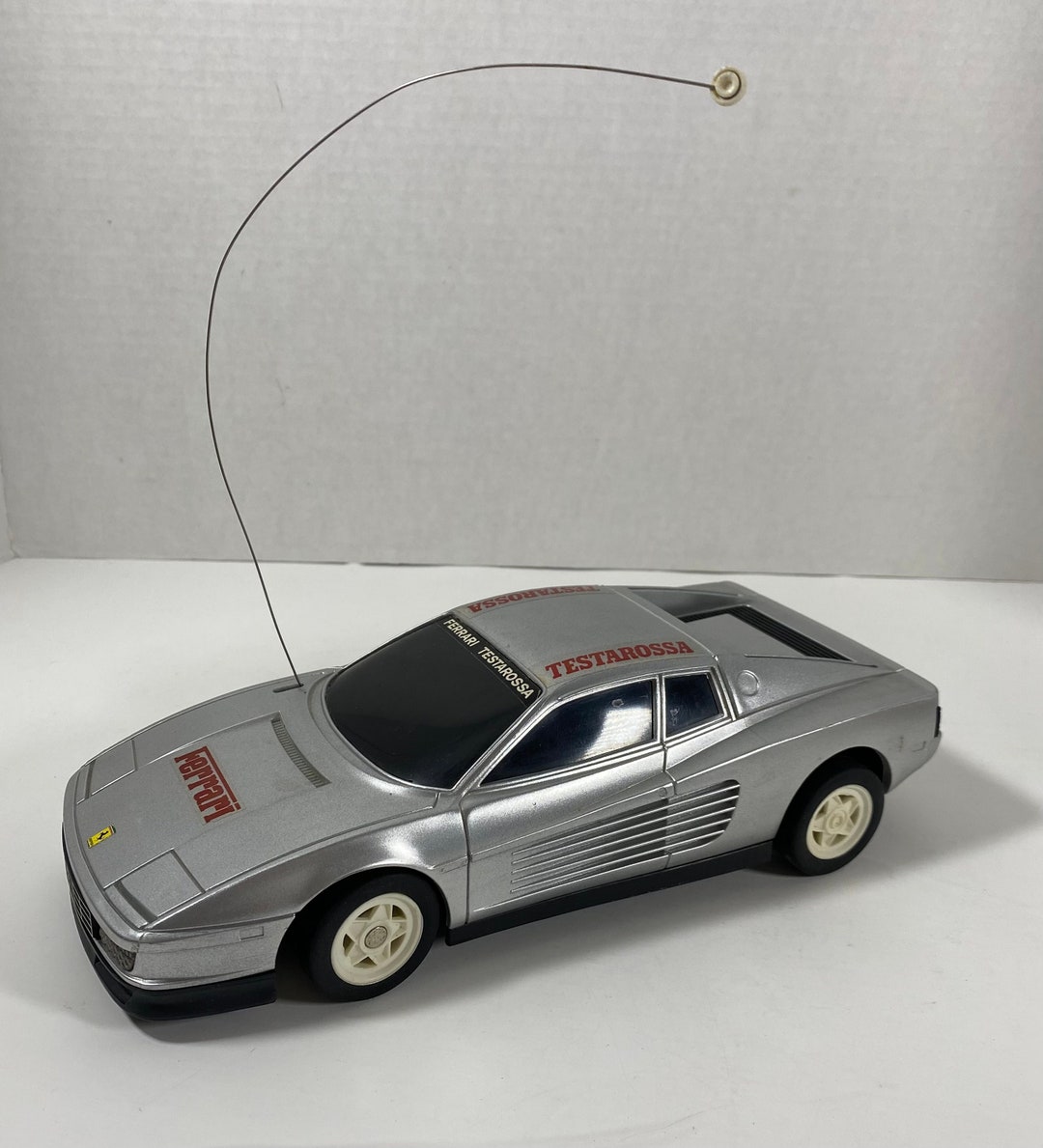 Vintage & RARE 1980s Silver Ferrari Testarossa RC Toy Car - Etsy