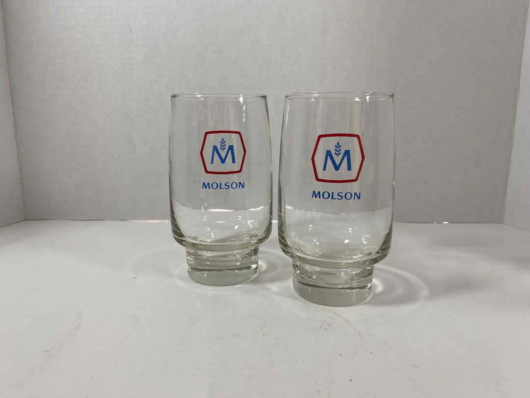 Vintage & RARE Molson Beer Glasses X 2 - Collectable | Barware | Bar ...