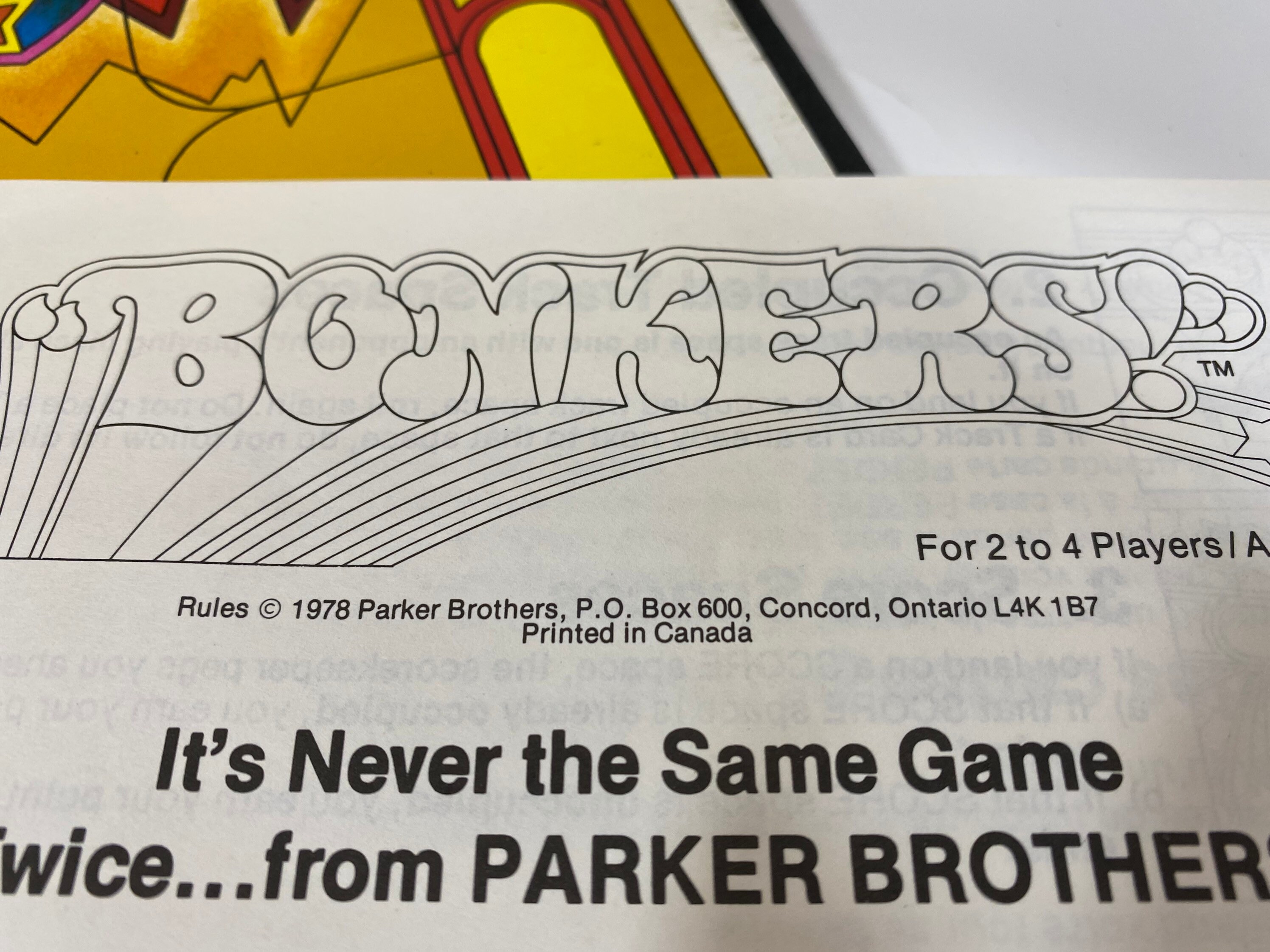 Vintage 1978 Bonkers Board Game Collectible Rainy Day - Etsy