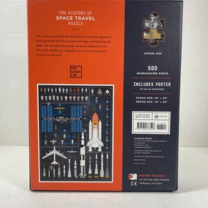 The History of Space Travel Puzzle: an Astronomical 500 Piece Jigsaw ...