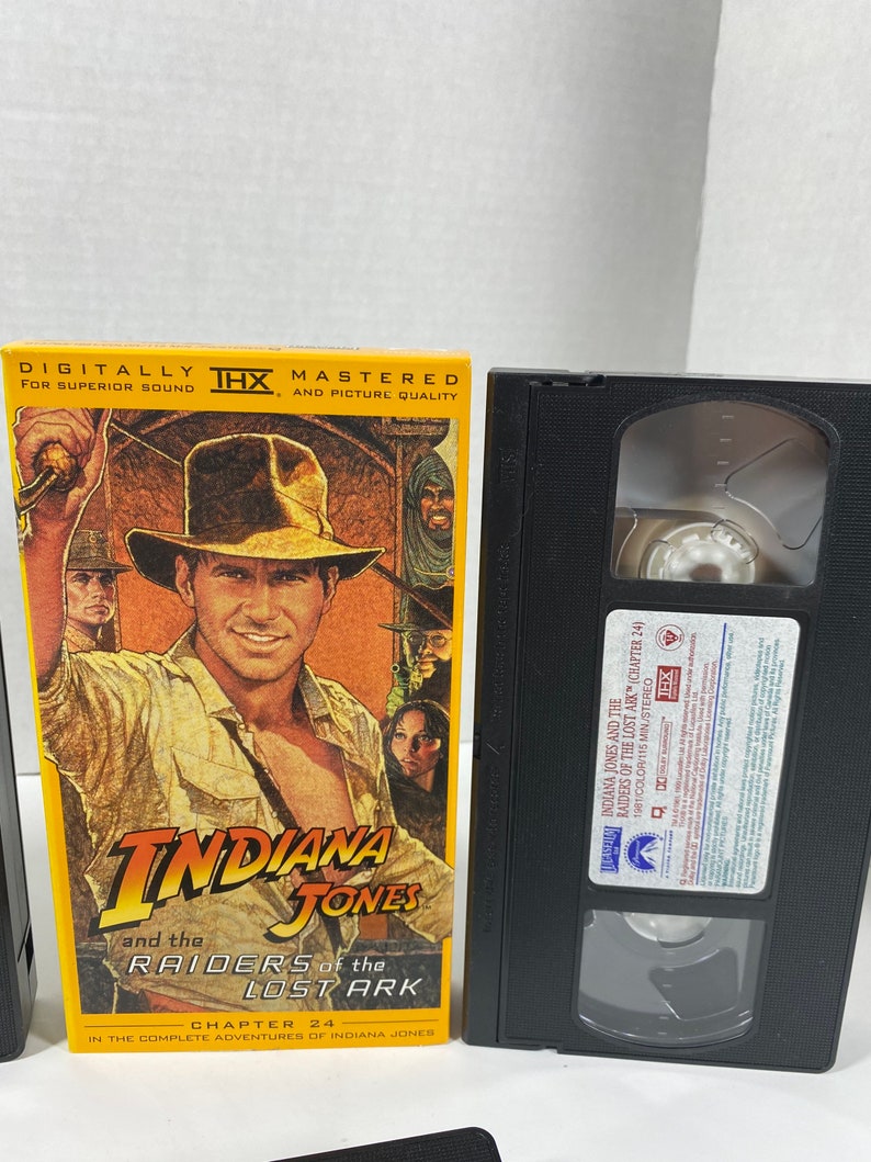 Vintage 1980s Indiana Jones Trilogy VHS Starring: Harrison - Etsy