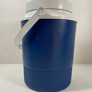 Vintage 1984 GOTT Pizza Hut Pepsi Blue 1/2 Gallon Thermos Water Jug ...