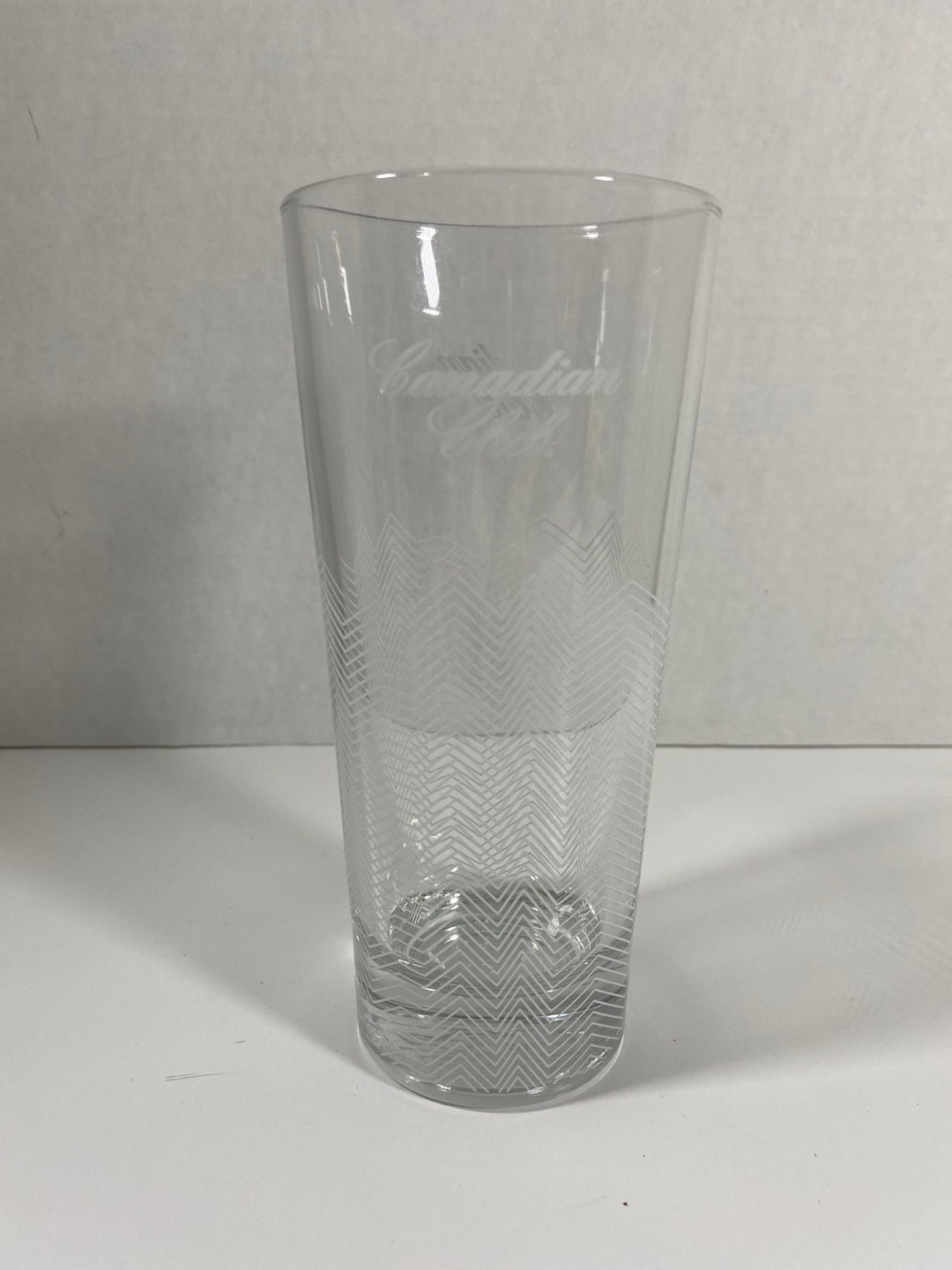 Vintage Canadian Club Highball Glass With Geometric Print & Libbey ...