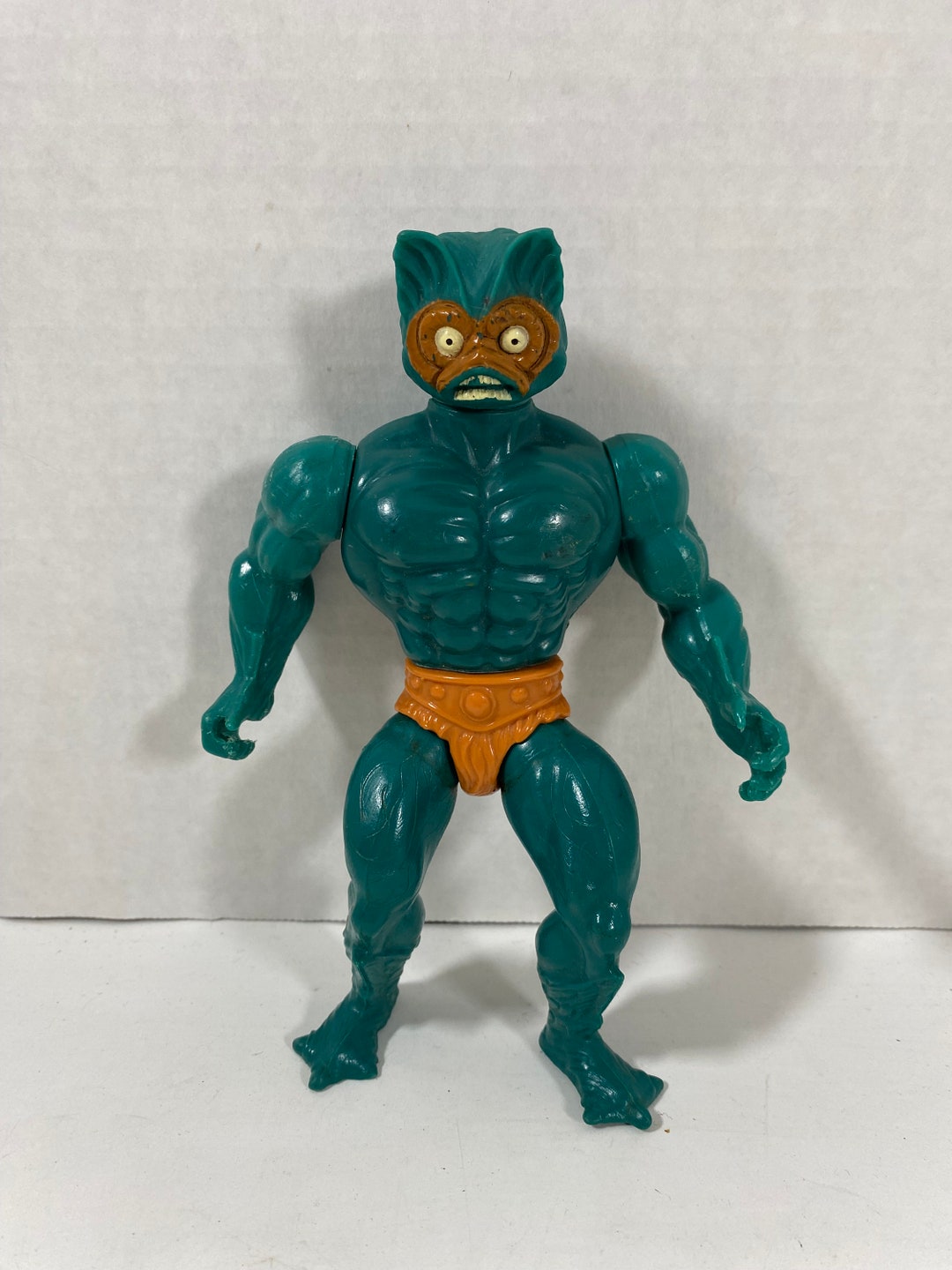 Vintage 1981 MOTU Masters of the Universe Mer-man 5.5” Toy Action ...