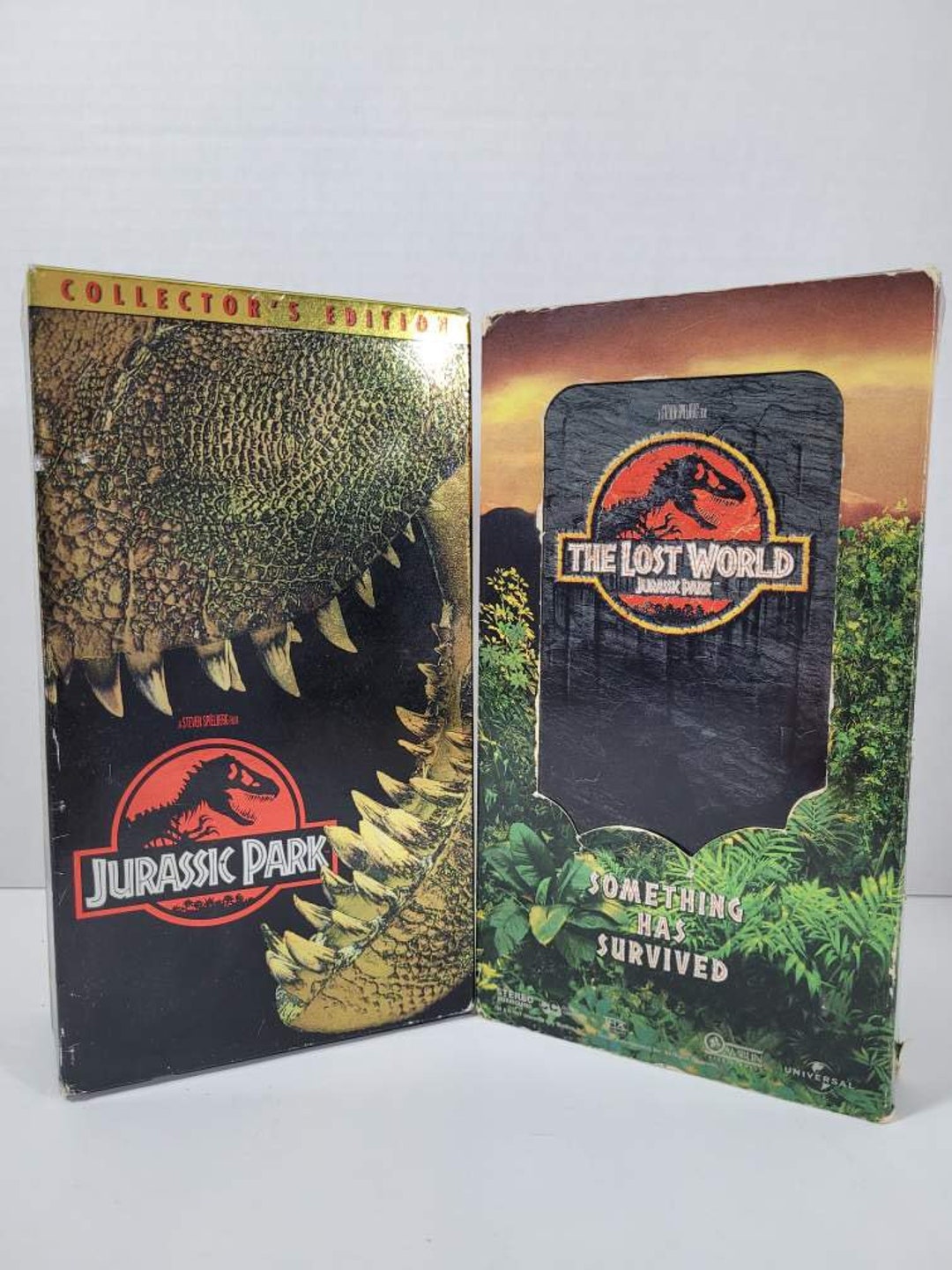 Vintage 1990s Jurassic Park collectors Edition & the Lost World VHS Set ...