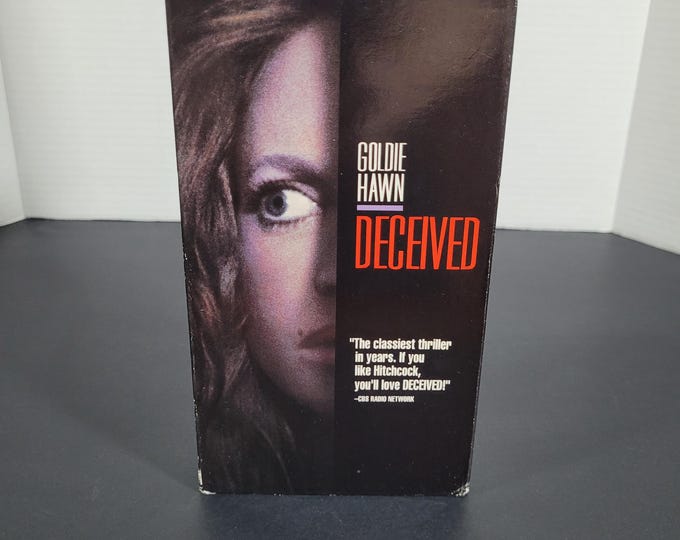 Vintage 1991 "deceived" VHS Tape Psychological Thriller Goldie Hawn ...