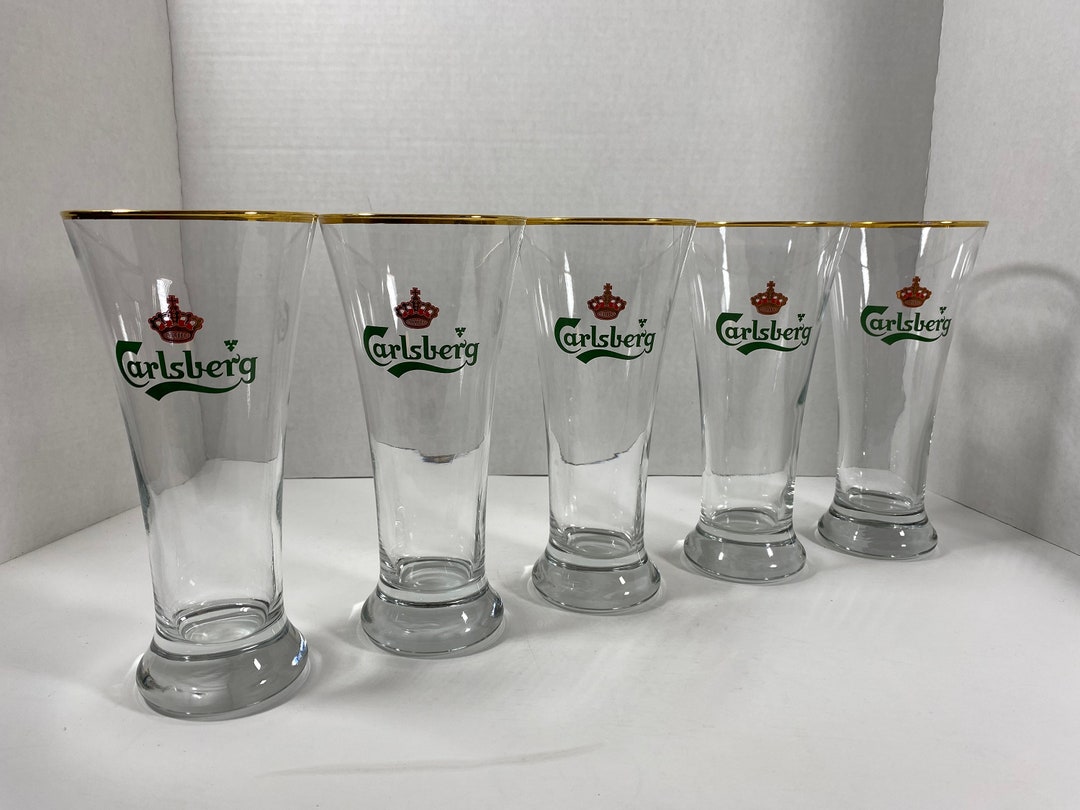 Vintage Carlsberg Pilsner Beer Glasses With Gold Trim sold - Etsy