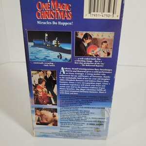 Vintage 1985 Disney's One Magic Christmas VHS Tape Christmas Movie - Etsy