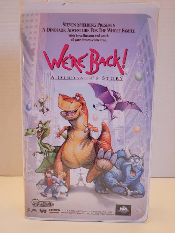Retro We're Back VHS Animated Cartoon John Goodman | Etsy