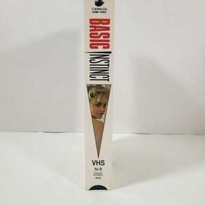 Vintage Basic Instinct VHS Tape Vintage Movies Michael Douglas, Sharon ...