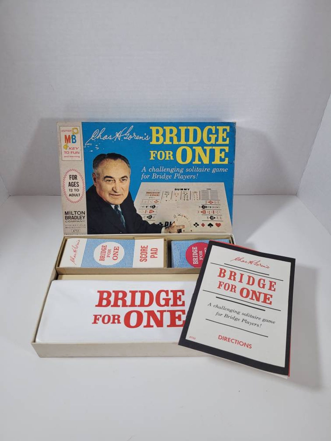 Vintage 1967 Milton Bradley Bridge for One Game 1967 Chas Goren - Etsy