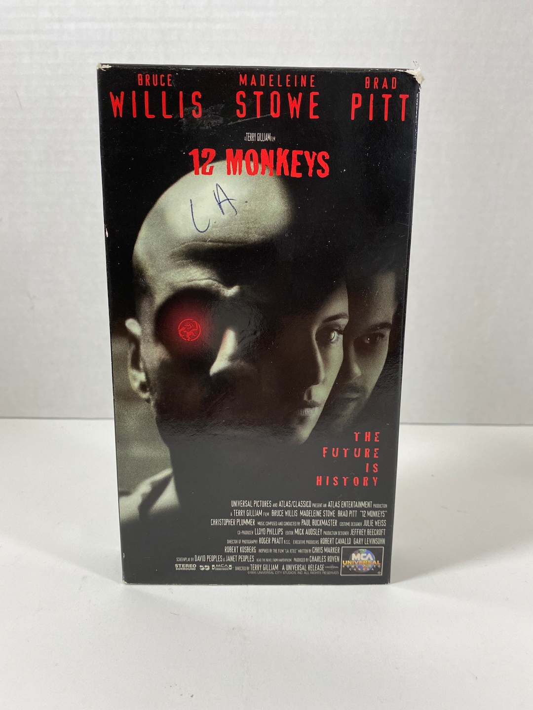 Vintage 1995 12 Monkeys VHS - Starring: Bruce Willis, Madeline Stowe ...