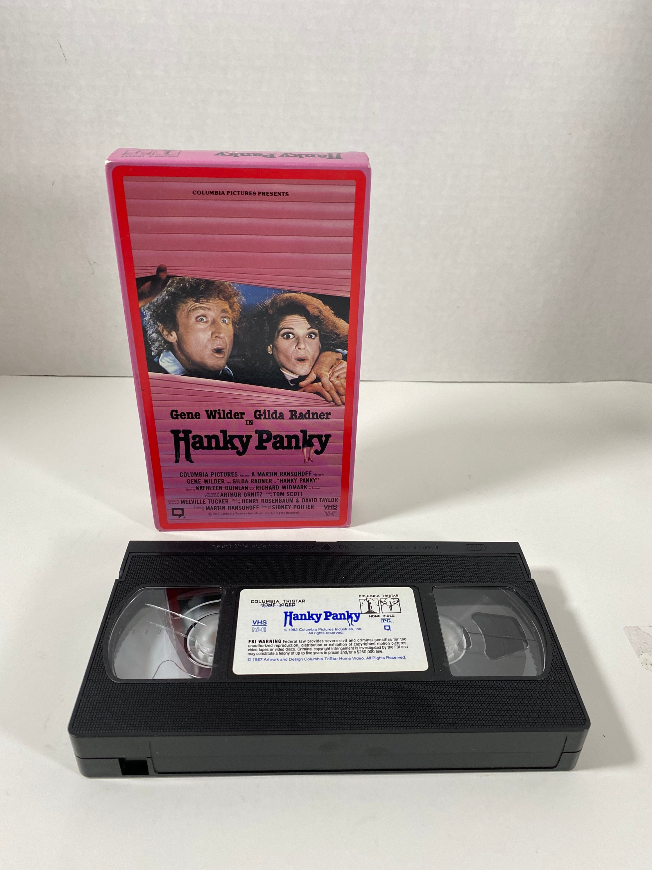 Vintage & RARE 1982 Hanky Panky VHS - Starring: Gene Wilder and Gilda ...