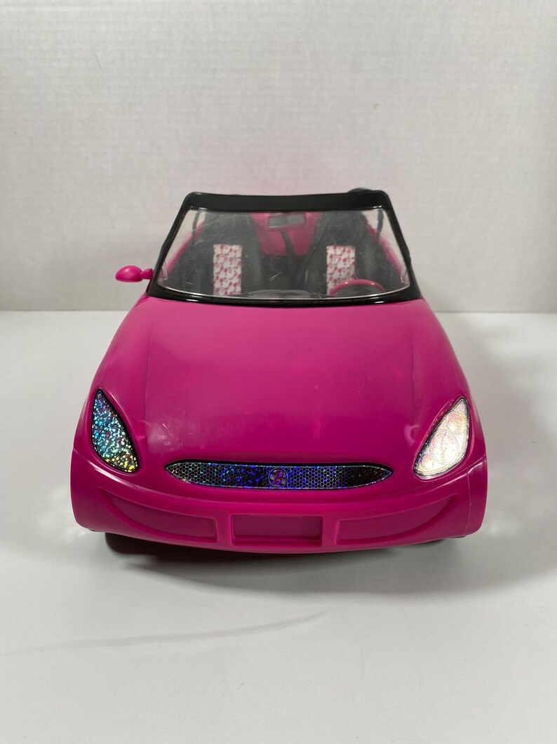 Mattel Barbie Glam Hot Pink Convertible Sports Car With - Etsy