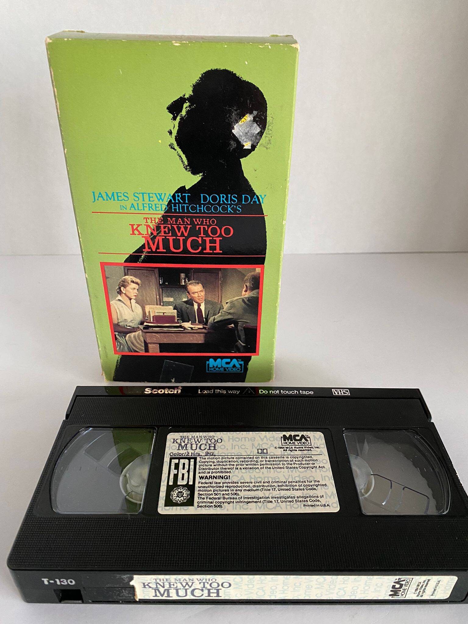 Vintage Alfred Hitchcock's: the Man Who Knew Too Much VHS - Etsy