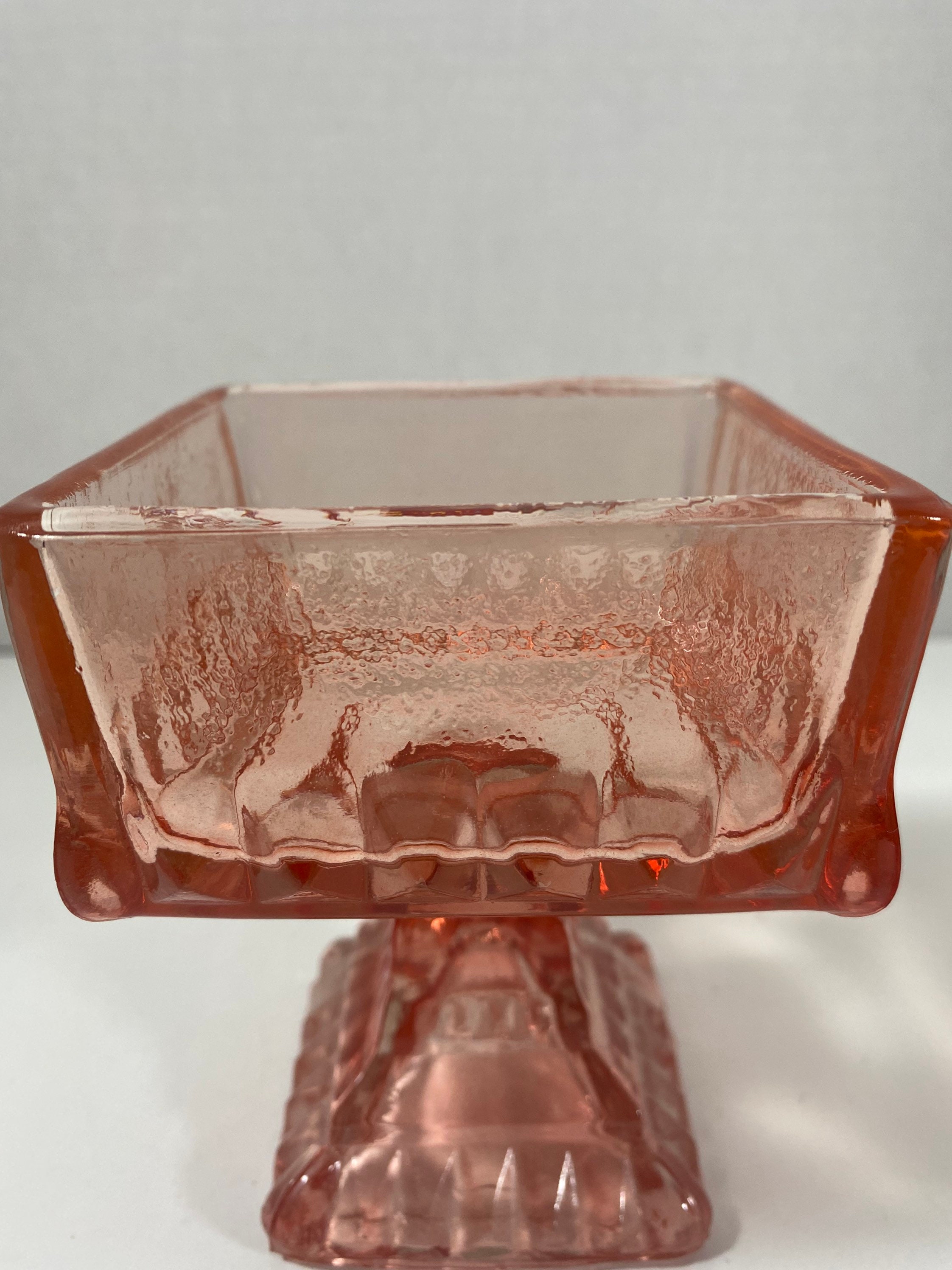 Vintage & RARE 1960s Jeanette Glass Wedding Cake Box Pedestal - Etsy
