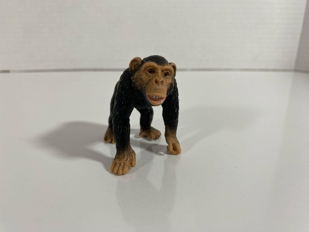 Vintage Retired Schleich "monkey" Animal Figure Toy Hard Resin Figure ...