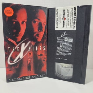 Vintage 1998 the X-files VHS Tape Science Fiction Jumbo Video Rental - Etsy