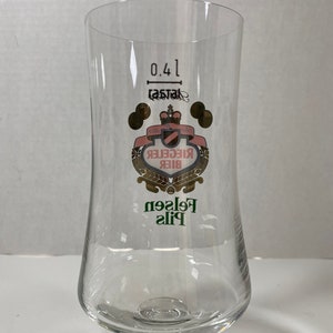 Vintage & RARE Riegeler Bier Felsen Pils 0.4L Stemmed Beer Glass ...