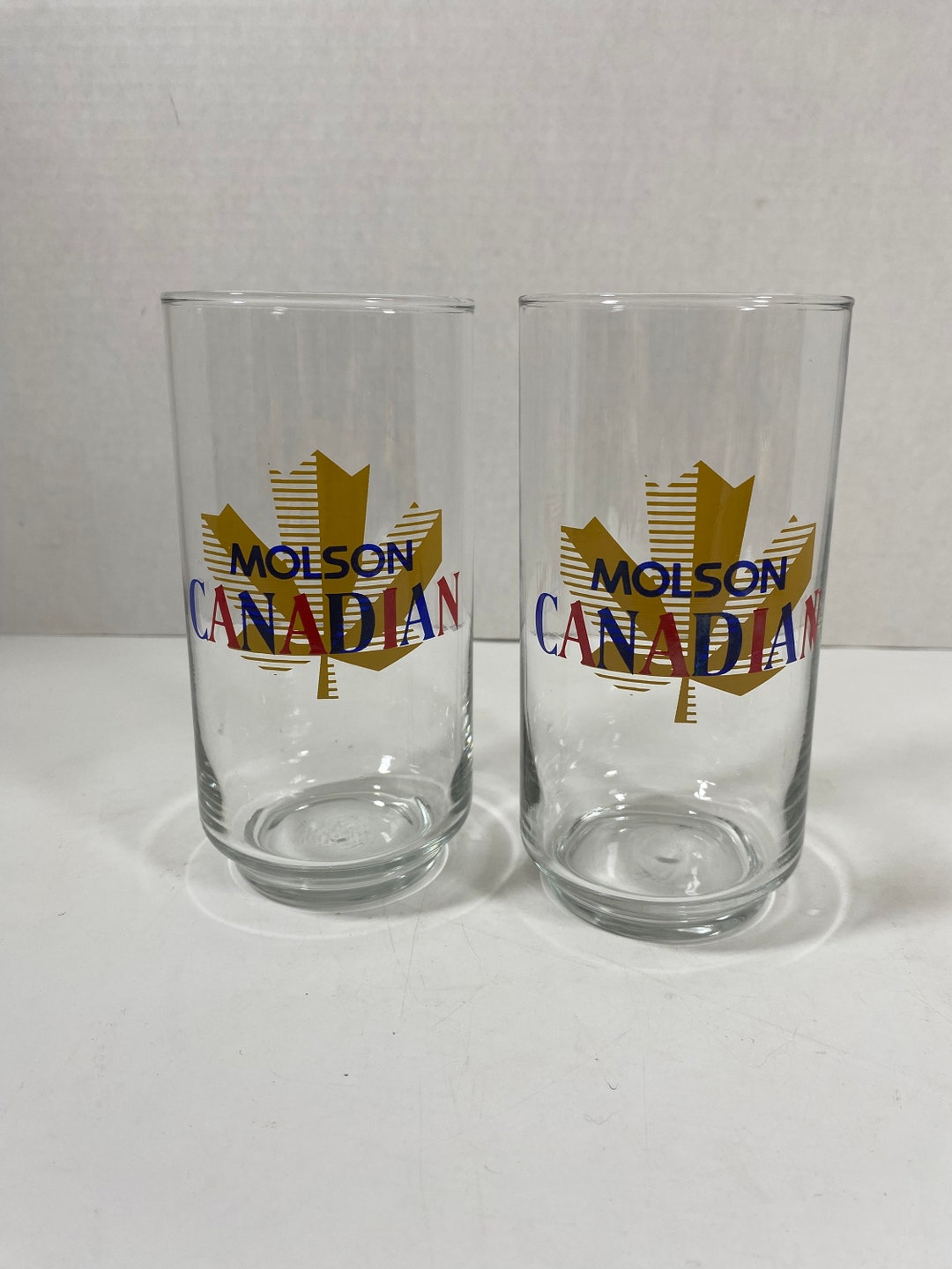 Vintage & RARE 1980s Molson Canadian Beer Glasses X 2 Collectible ...