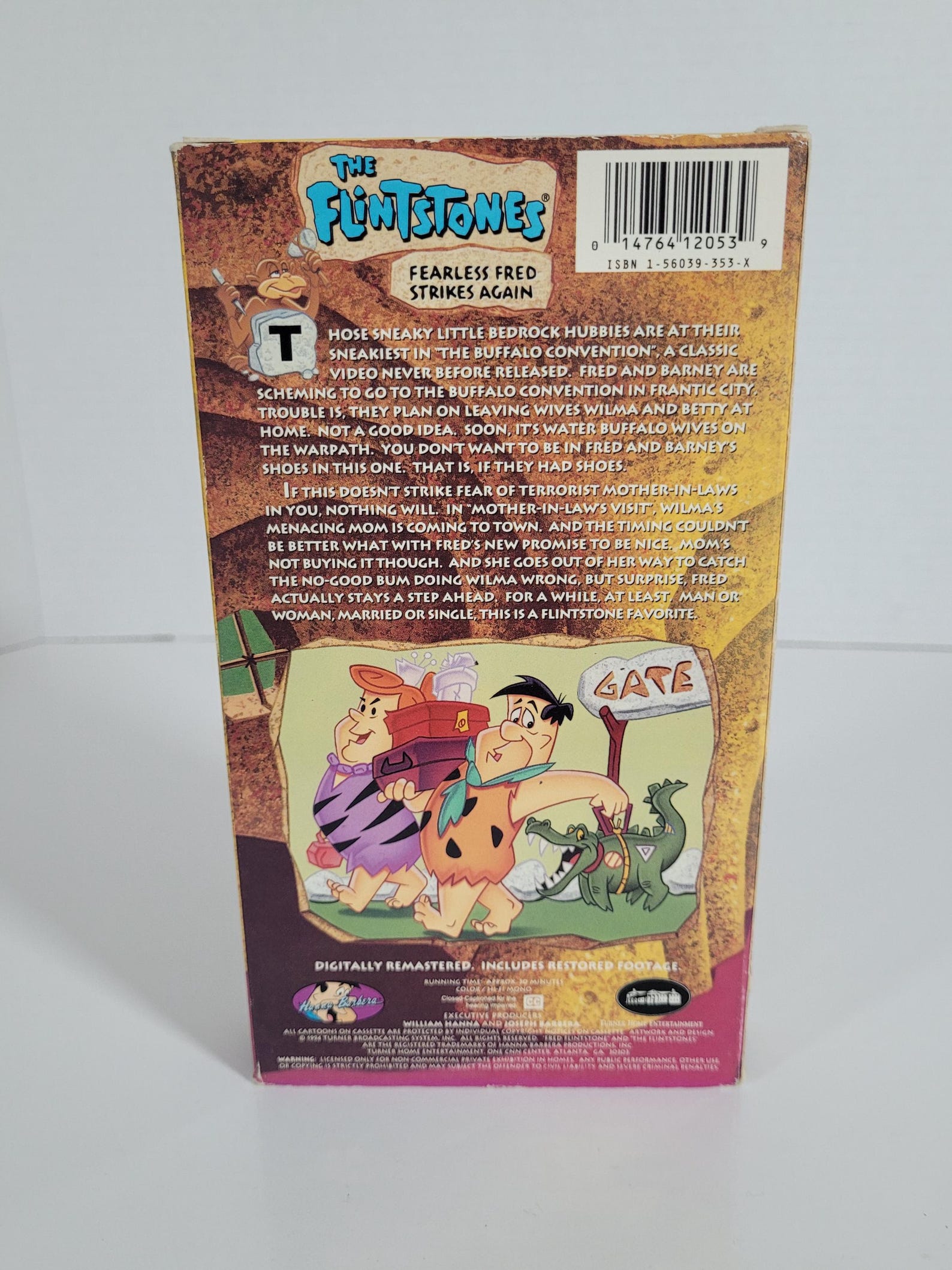 Vintage 1994 Hannah Barbara the Flintstones Fearless Fred Strikes Again ...