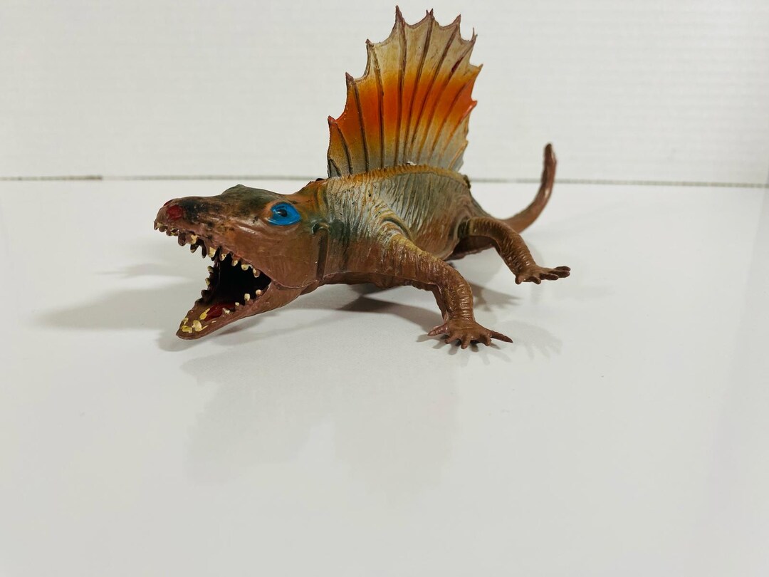 Vintage 80's S.W. Spinosaurus Dinosaur Toy Spft Plastic Toy Classic 80s ...