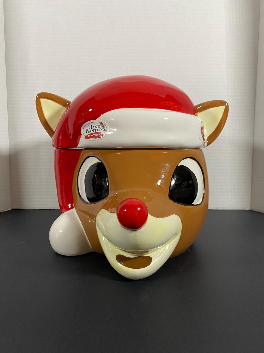 Rudolph the Red Nosed Reindeer Decorative Ceramic Holiday Cookie/treat ...