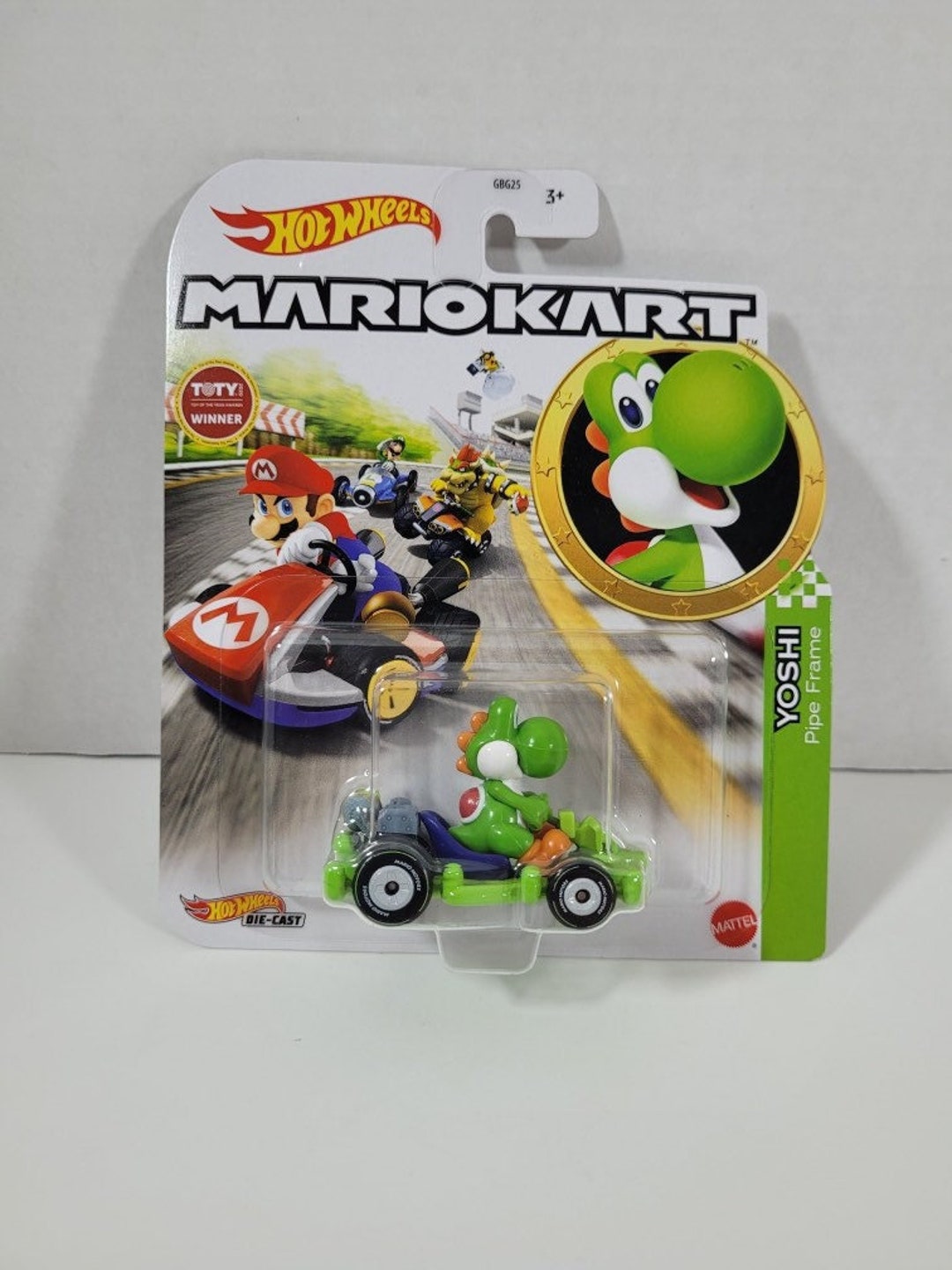 Hot Wheels Yoshi Pipe Frame Mario Kart Die-cast Character Car •sealed ...