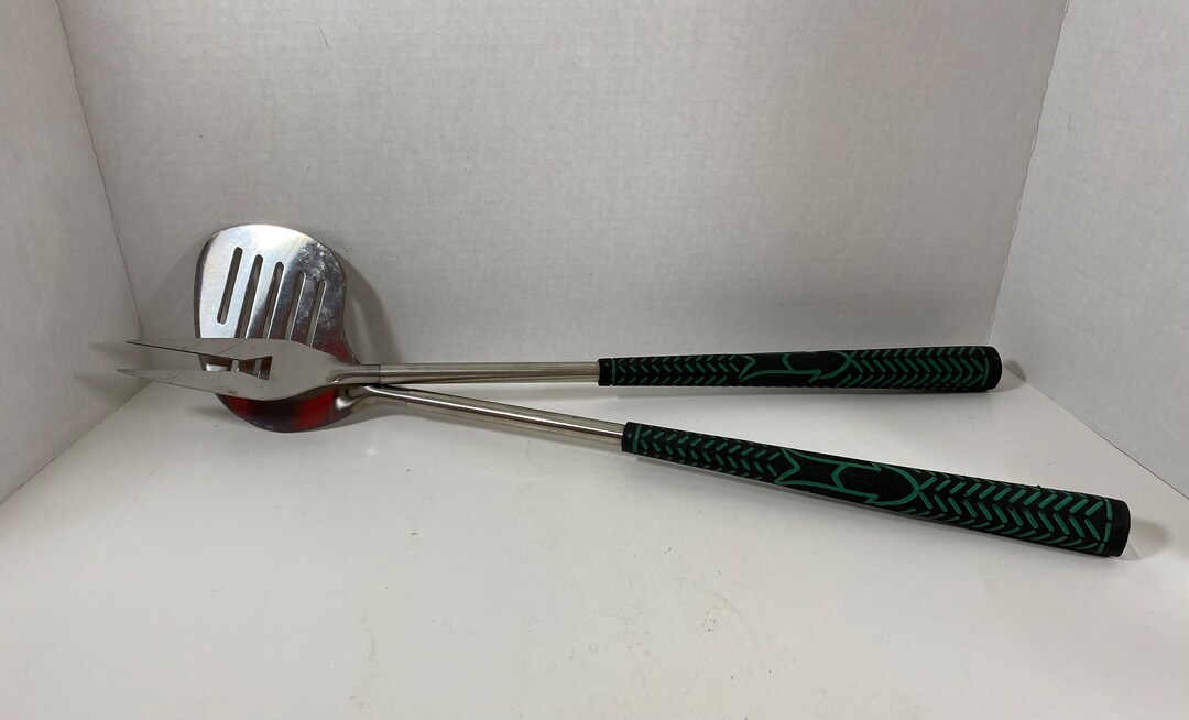 Retro Golfers BBQ Set With Spatula & Fork - Collectible | Golf ...