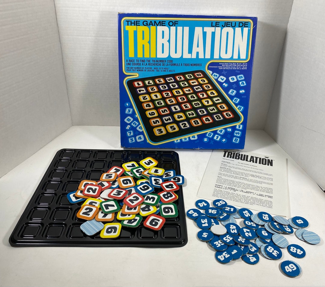 Vintage 1981 Tribulation Game: A Race to Find the Tri-number Code ...