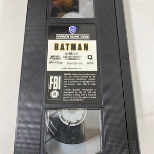 Vintage 1989/1992 Batman & Batman Returns VHS Tape Action Adventure Tim Burton Michael Keaton ...