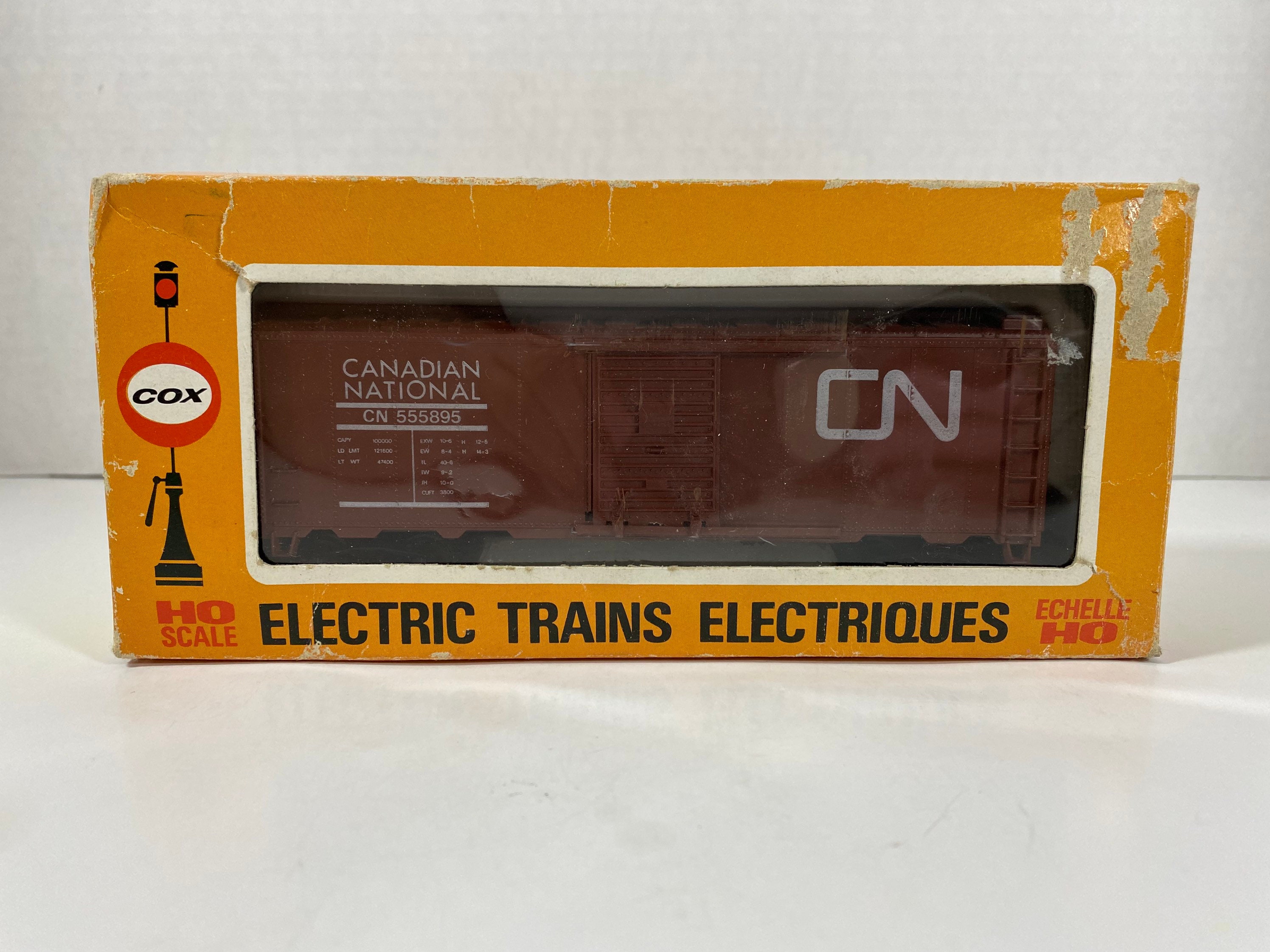Vintage 1970s Cox HO Scale Canadian National Electric Box Car | Etsy