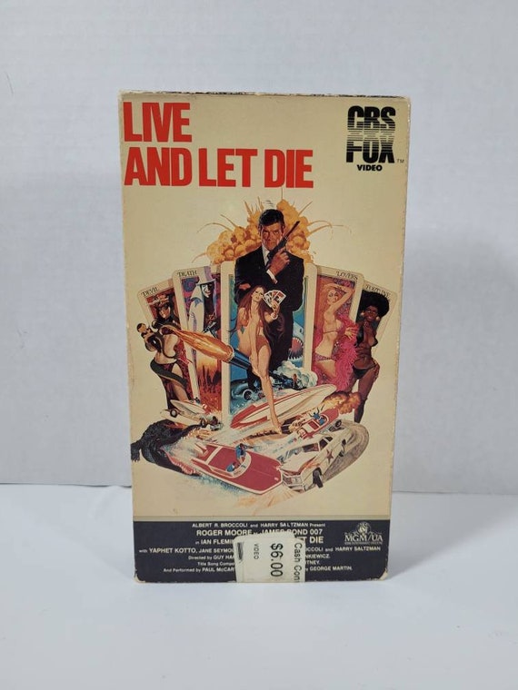 Vintage 1984 Live and Let Die VHS Tape Action Adventure CBS - Etsy