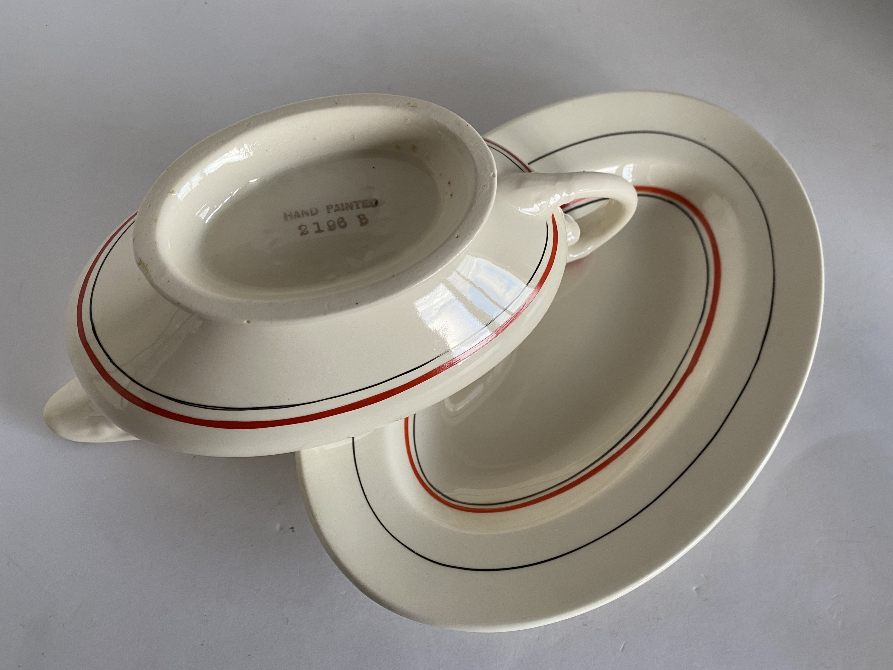 Vintage/antique 1930s Myott Hand Painted Gravy Boat With | Etsy