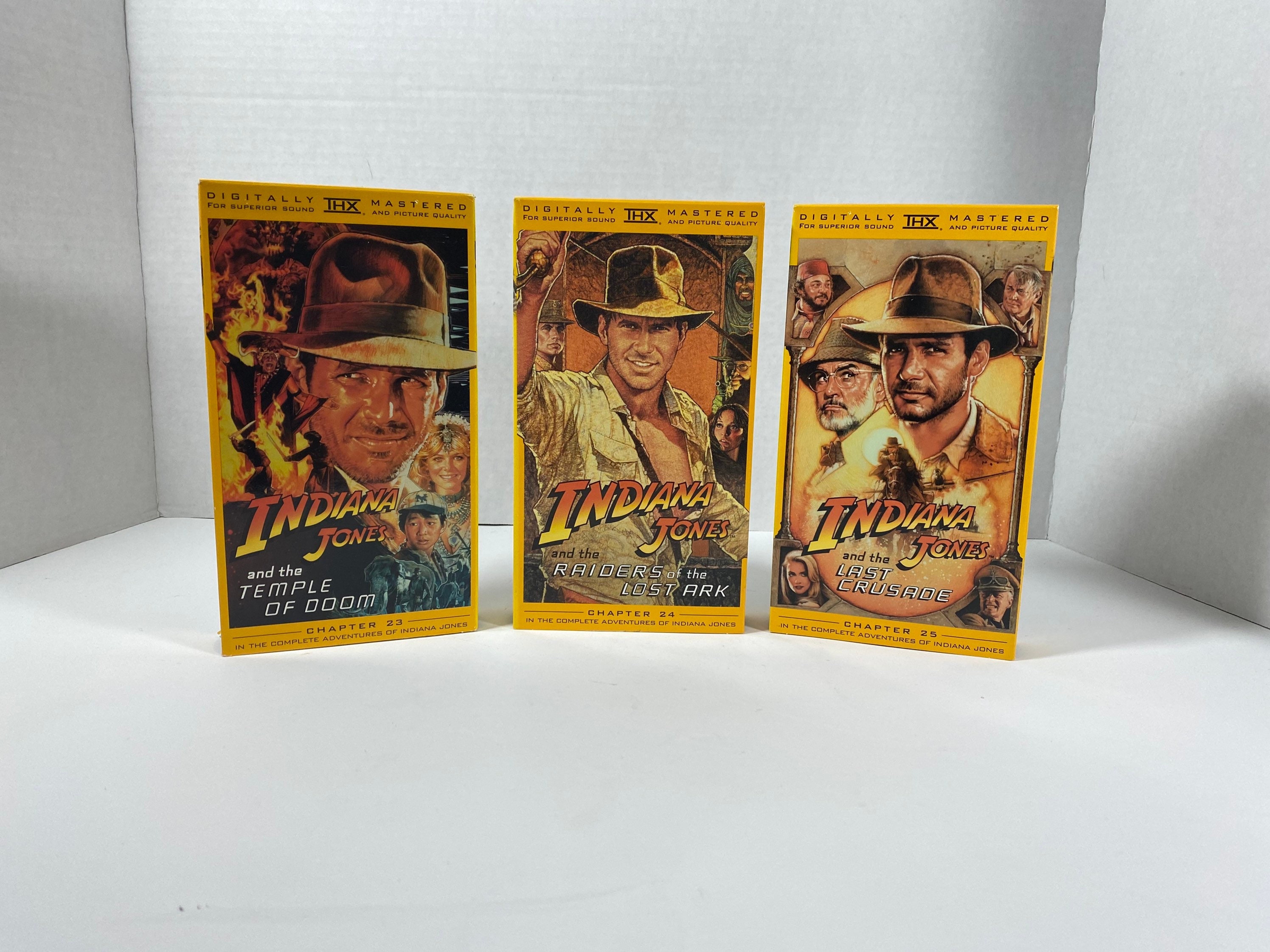 Vintage 1980s Indiana Jones Trilogy VHS Starring: Harrison - Etsy